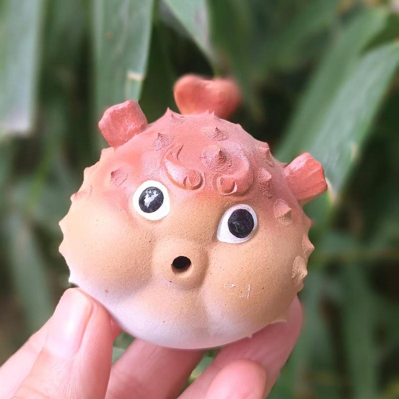 Ceramic Puffer Fish - Etsy