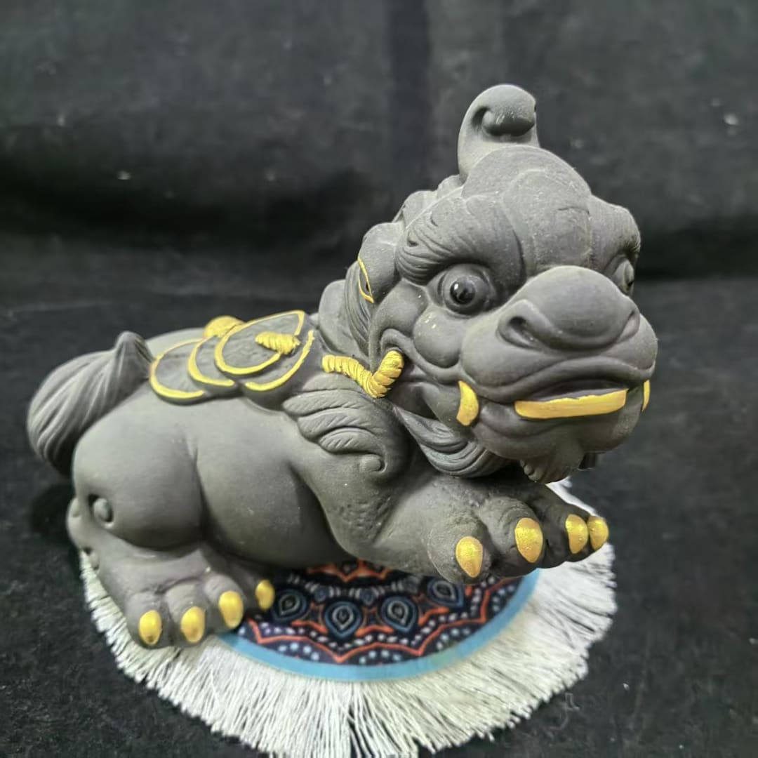 Feng Shui Dragon Brave Troops China Sancai Porcelain Kylin Monsters ...