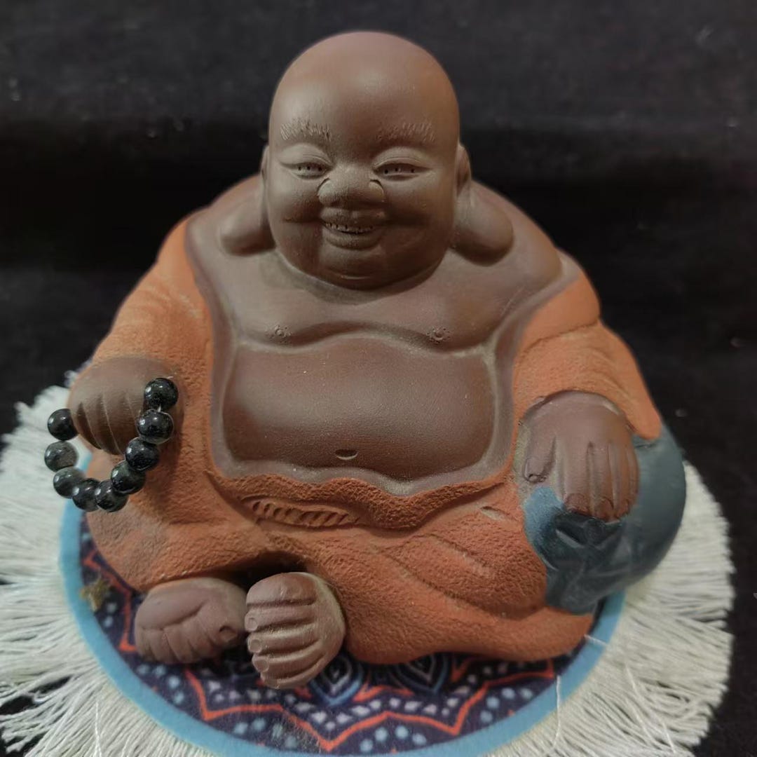 Zisha Buddha Statue Buddha Statue Pottery and Porcelain Idol Decorative ...