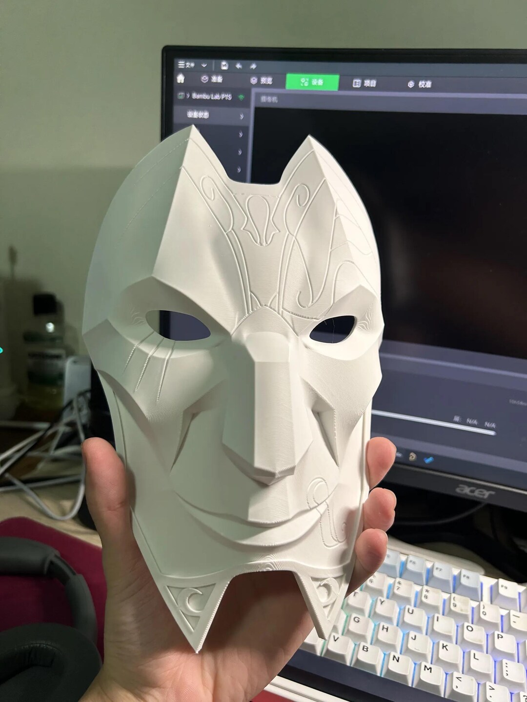 Jhin Mask League of Legends Collectible - Etsy