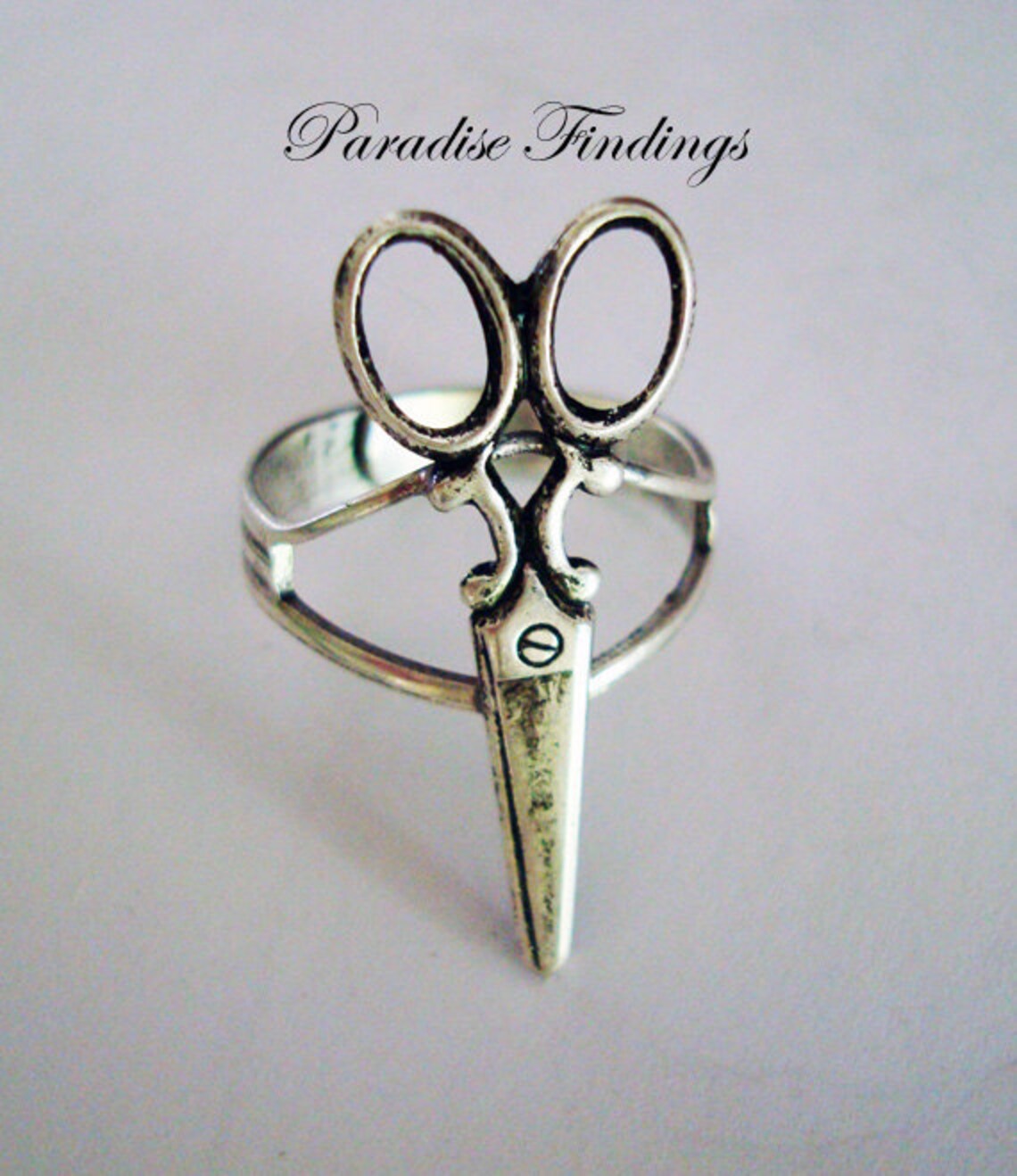 Scissor Ring Metal Bonded NOT Glued Adjustable Custom - Etsy