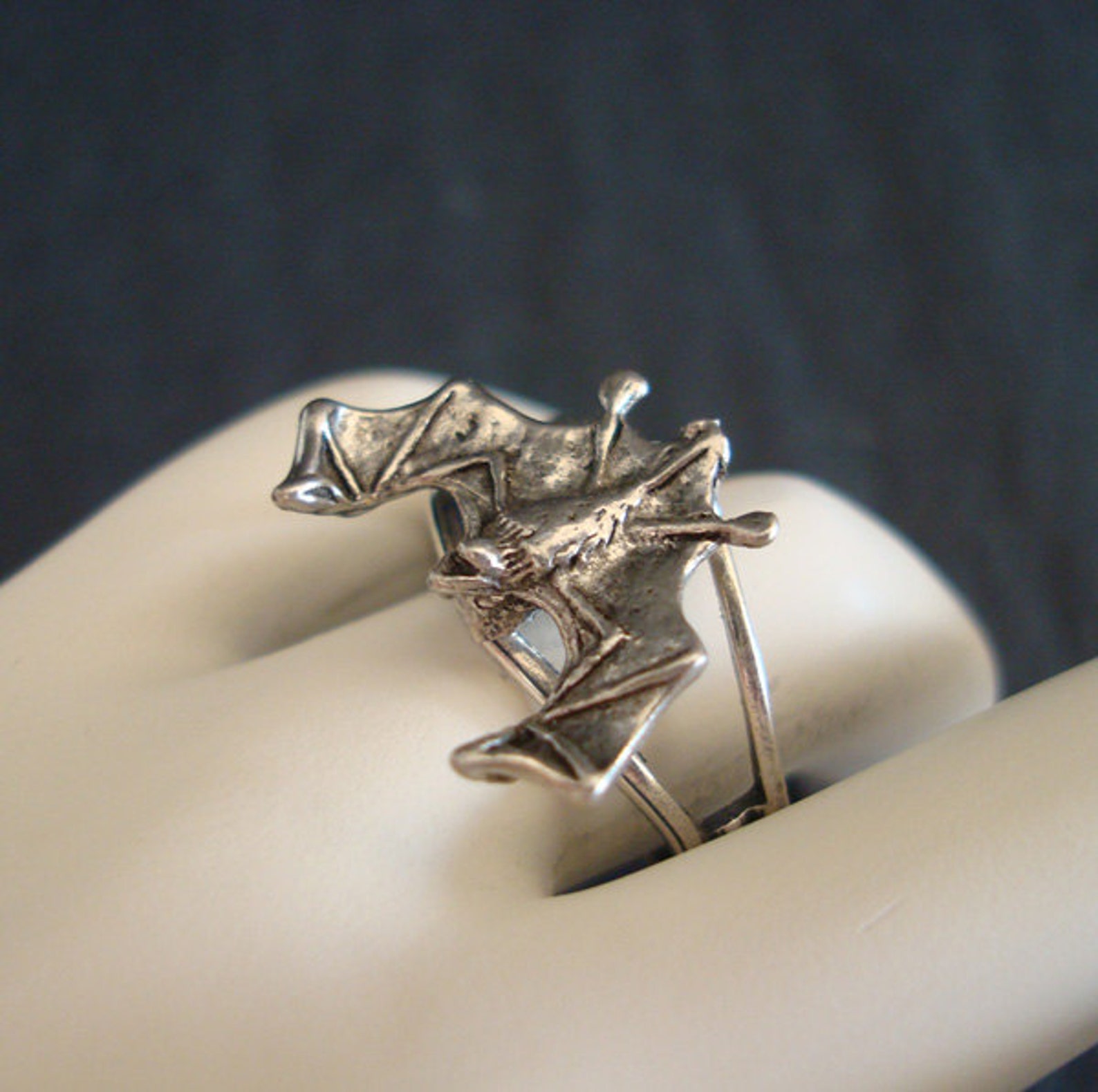 Bat Vampire Ring Custom Handmade Adjustable Sizing USA | Etsy