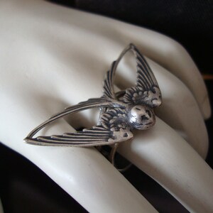 Bird Ring, Free to Fly, Handmade Metal Bonded, NOT Glued Together ...