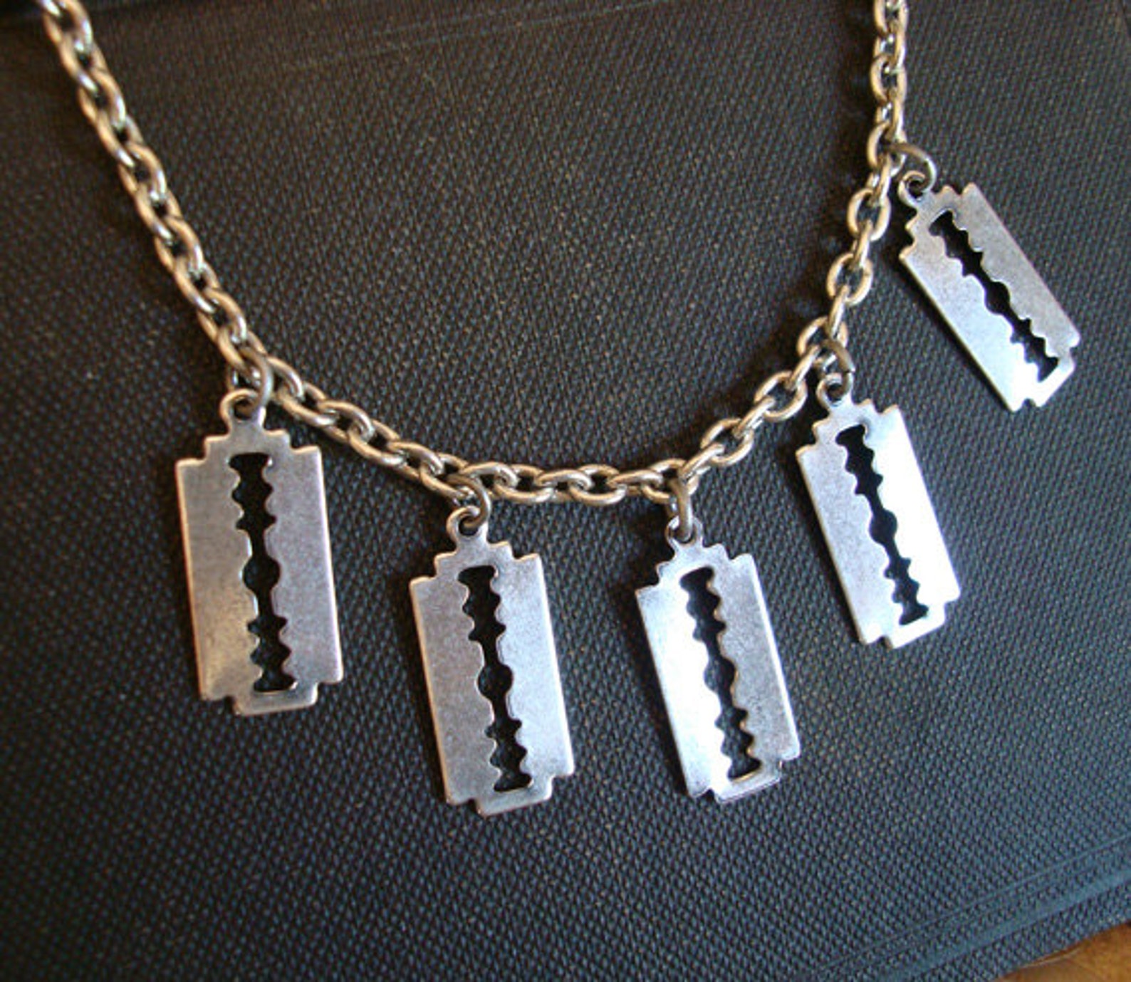 Gothic Jewelry Necklace Choker of Razors Use as Is - Etsy