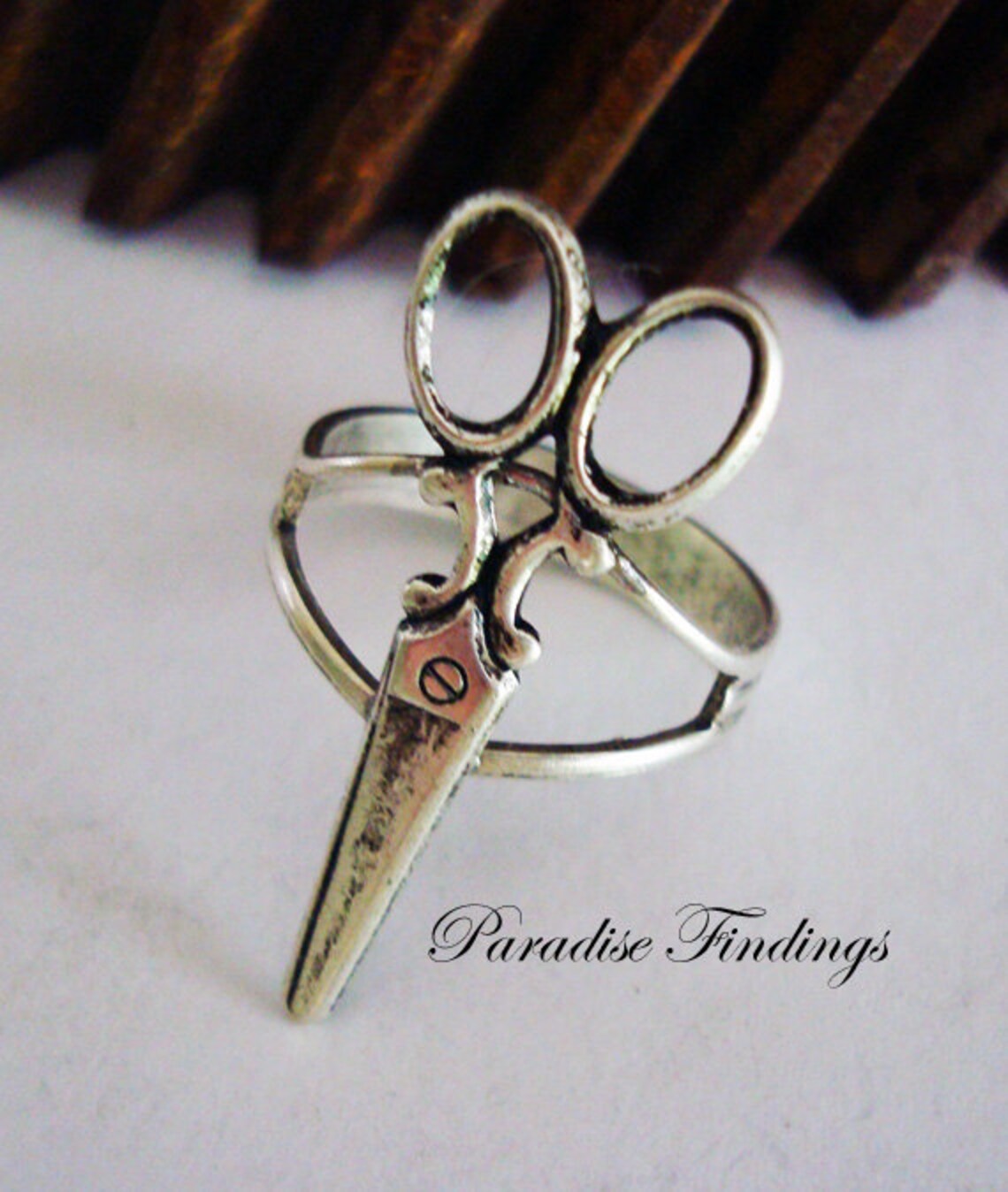 Scissor Ring Metal Bonded NOT Glued Adjustable Custom - Etsy