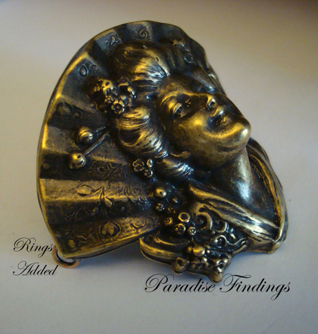 Lovely Geisha Girl Bracelet Cuff OR Jewelry Supply, Highly Detailed ...