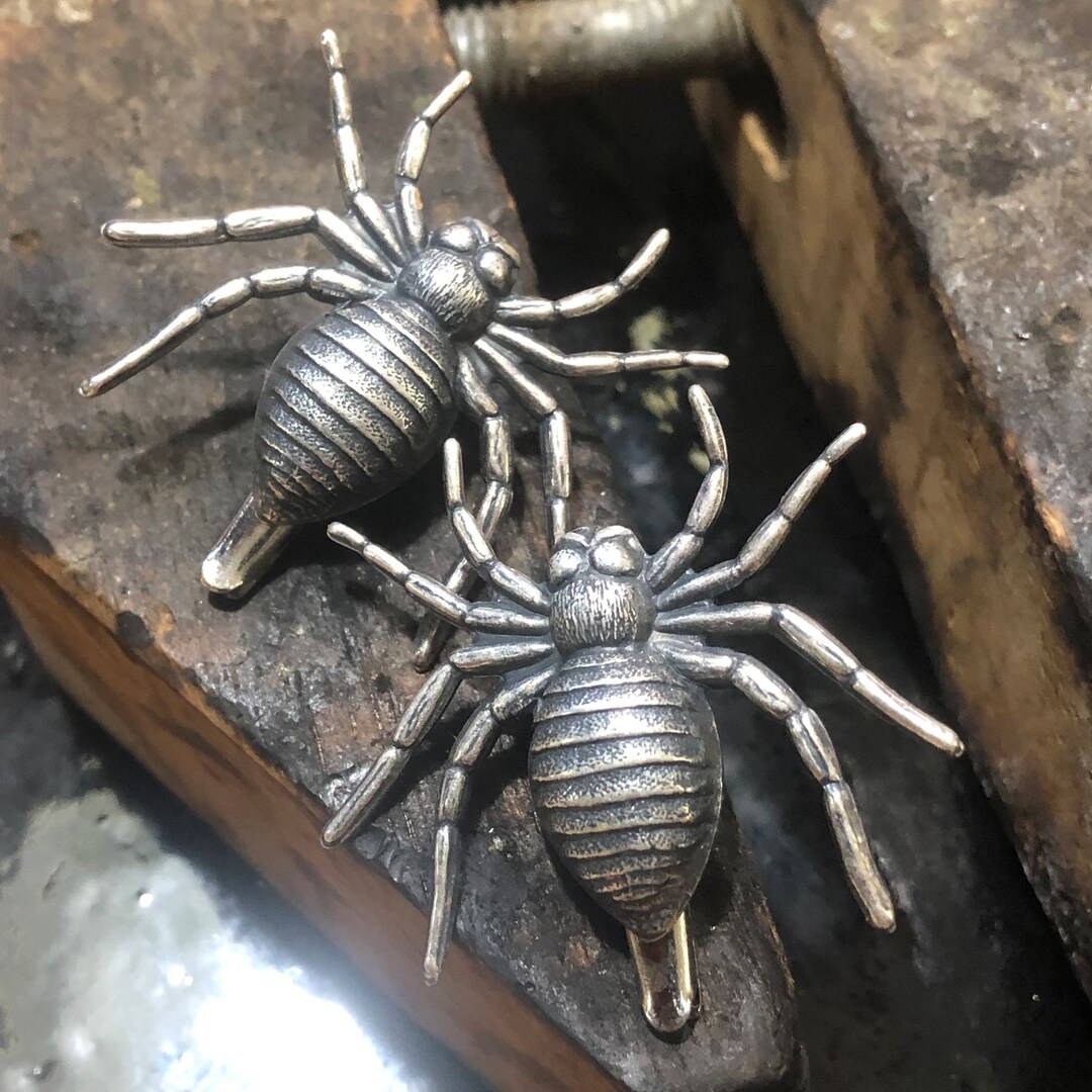 1 Custom Spider Clip OR Gargoyles, Beetle, Skull, Your Choice. Soldered ...