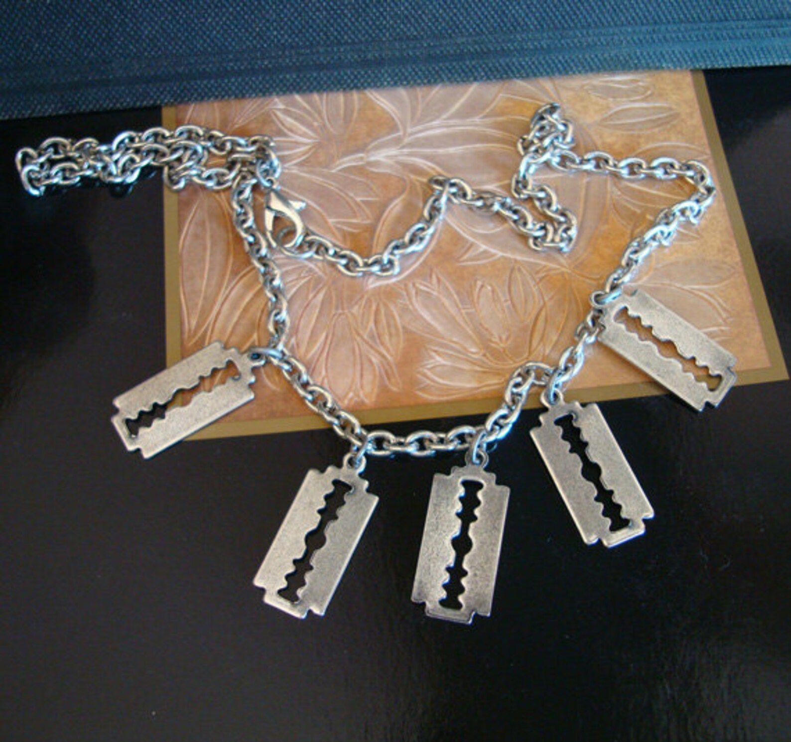 Gothic Jewelry Necklace Choker of Razors Use as Is - Etsy