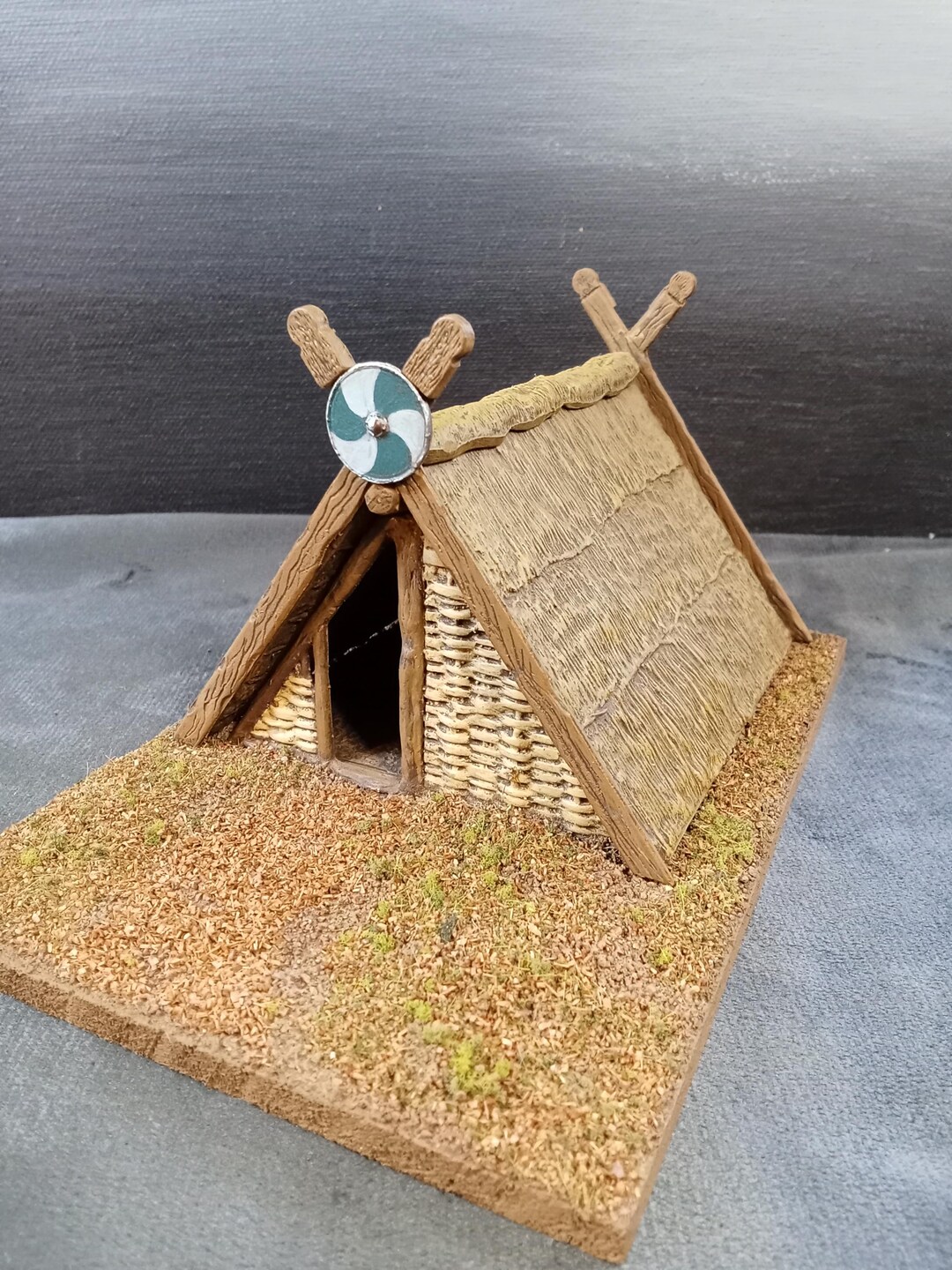 Viking House/hovel/hut Hand Painted Renada Model/terrain - Etsy