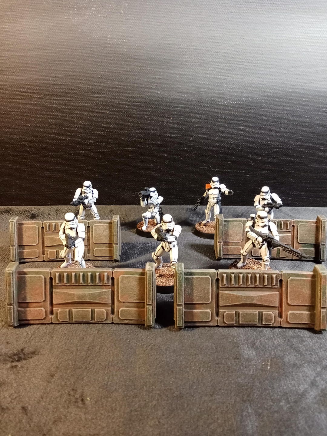 Star Wars Legion Imperial Stormtroopers Unit of 7 With 4 Barricades ...