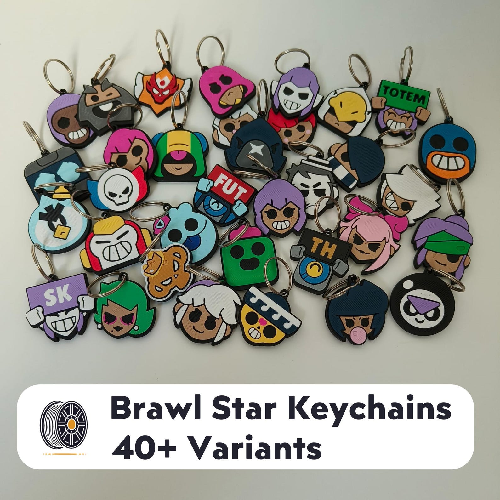 3D Printed Brawl Stars Keychains | 40+ Variants Available! - Etsy