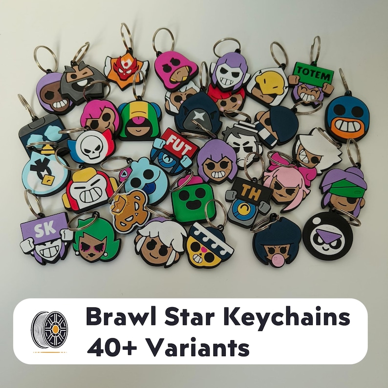 3D Printed Brawl Stars Keychains | 40+ Variants Available! - Etsy