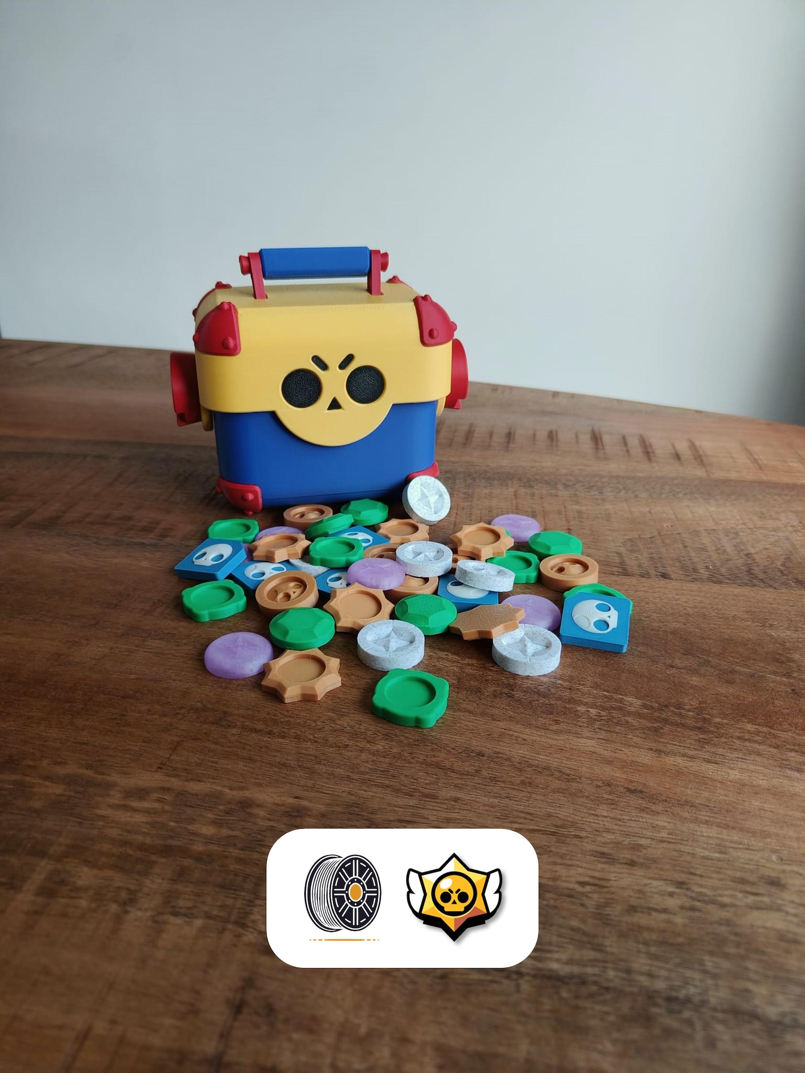Mega Box | 3D Printed Brawl Stars Prop, Includes Currency Set! - Etsy
