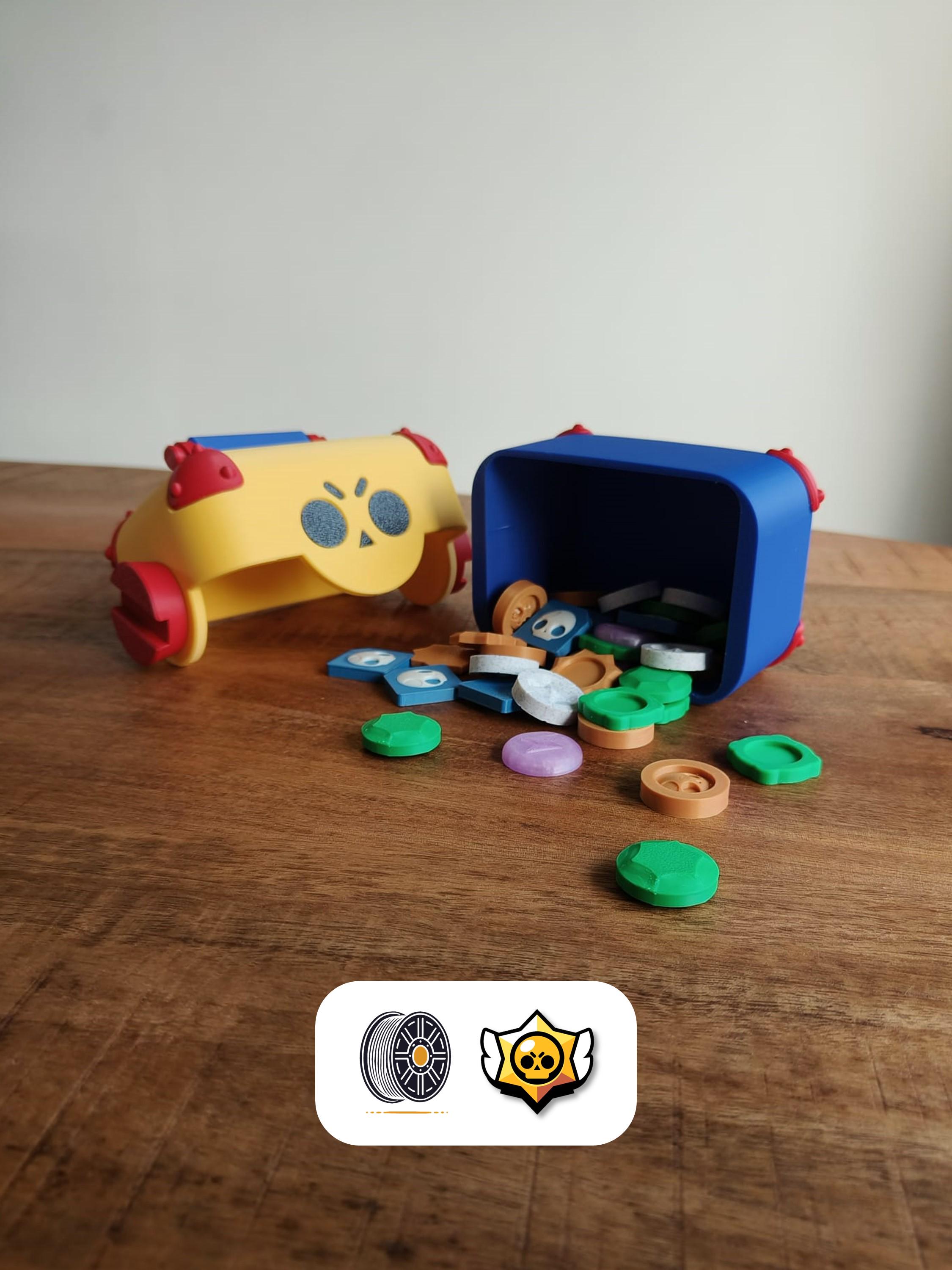 Mega Box | 3D Printed Brawl Stars Prop, Includes Currency Set! - Etsy