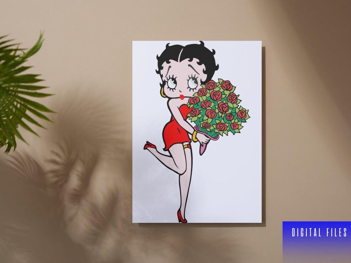 Betty Boop SVG Bundle,betty Boop Layered,svg, Easy Cut,tshirt Print ...