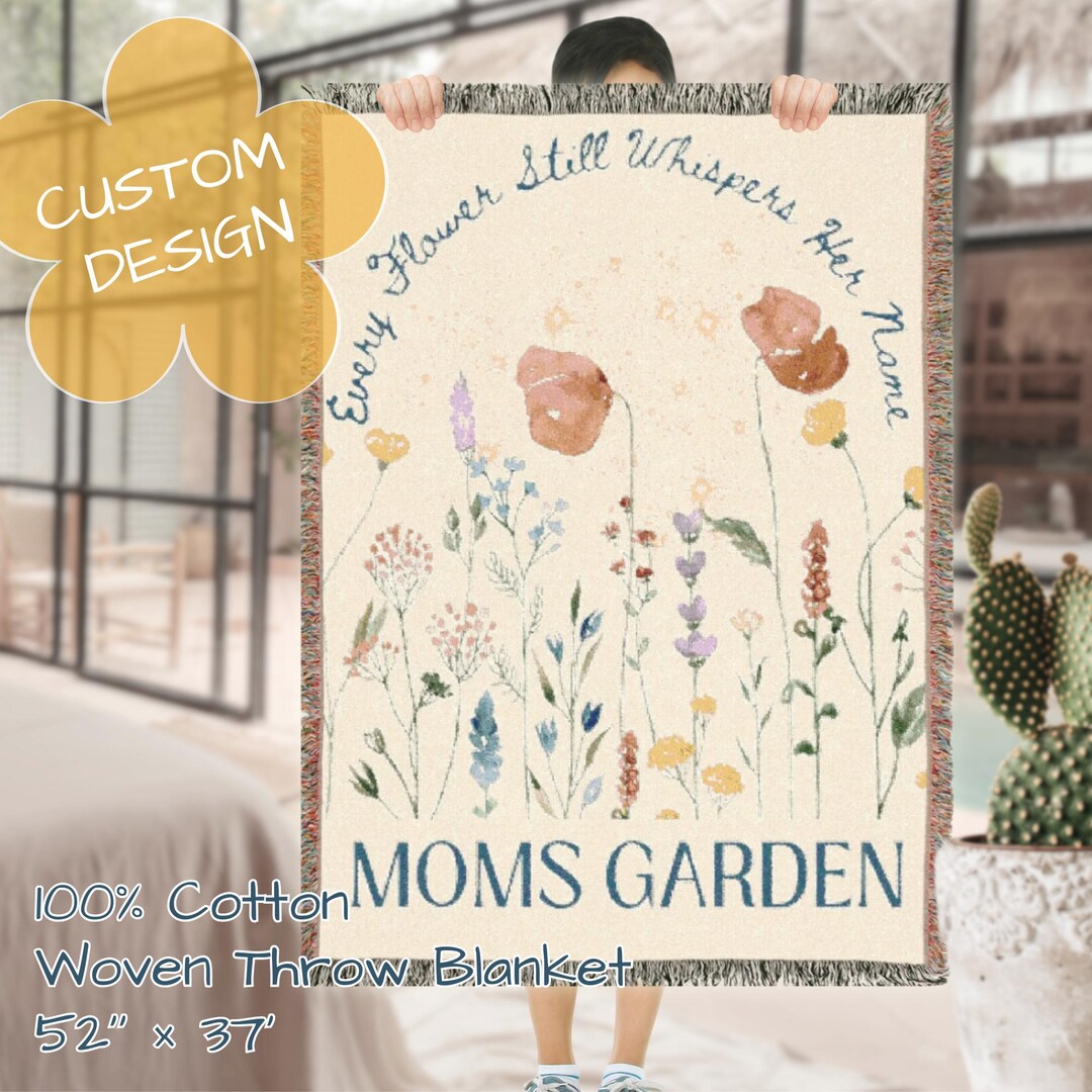 Personalized in Loving Memory Memorial Blanket, Custom Remembrance ...