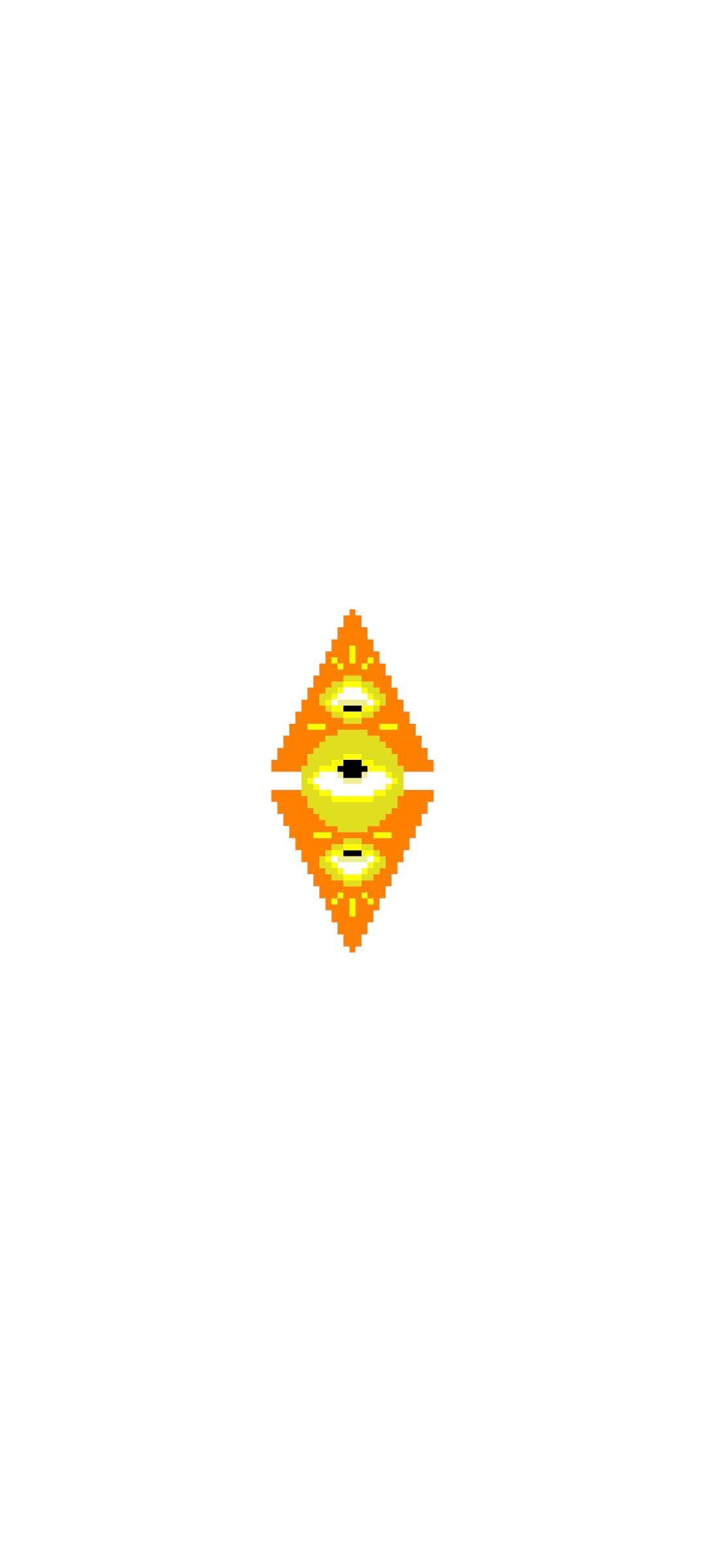 Geometric Eyed Perler Pattern - Etsy