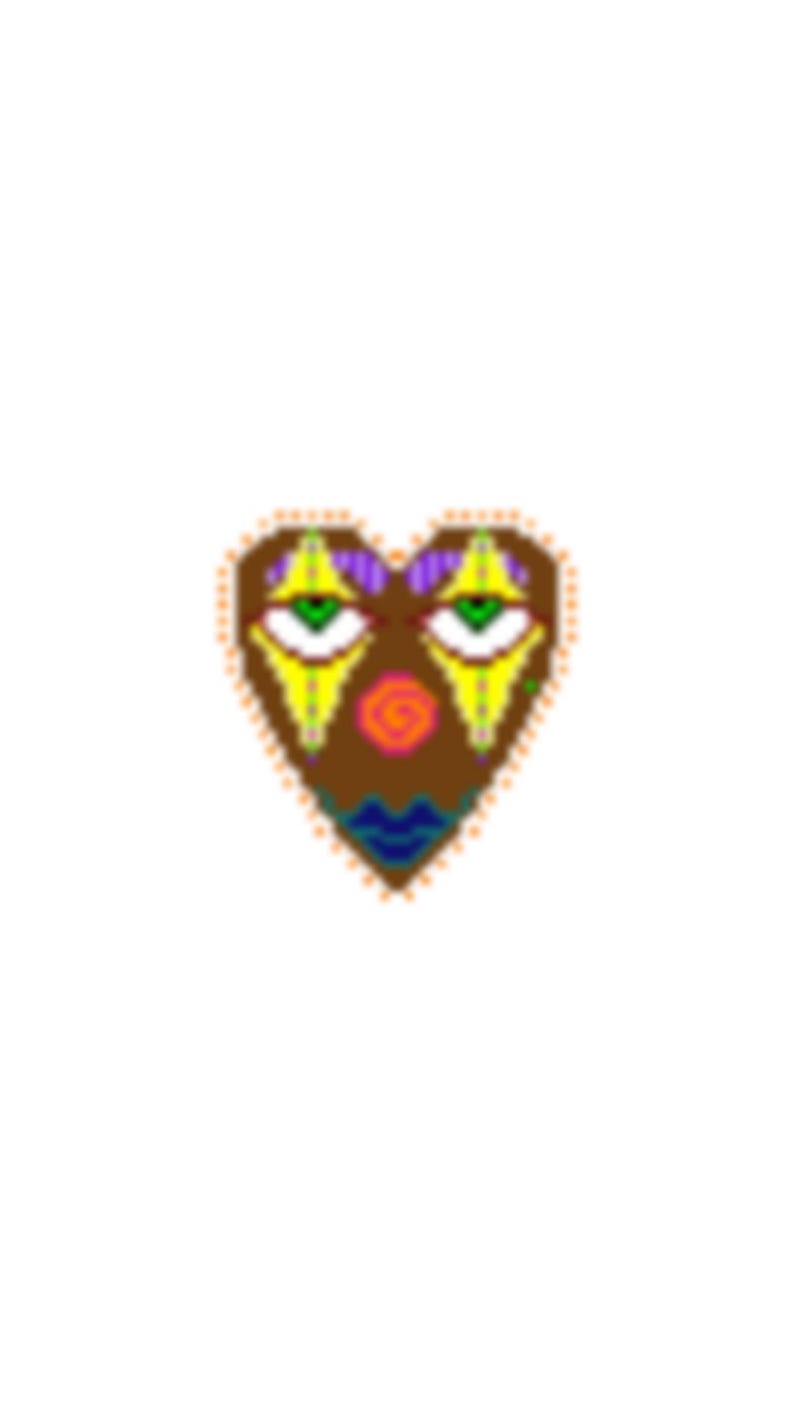 Clown Makeup Perler Pattern - Etsy