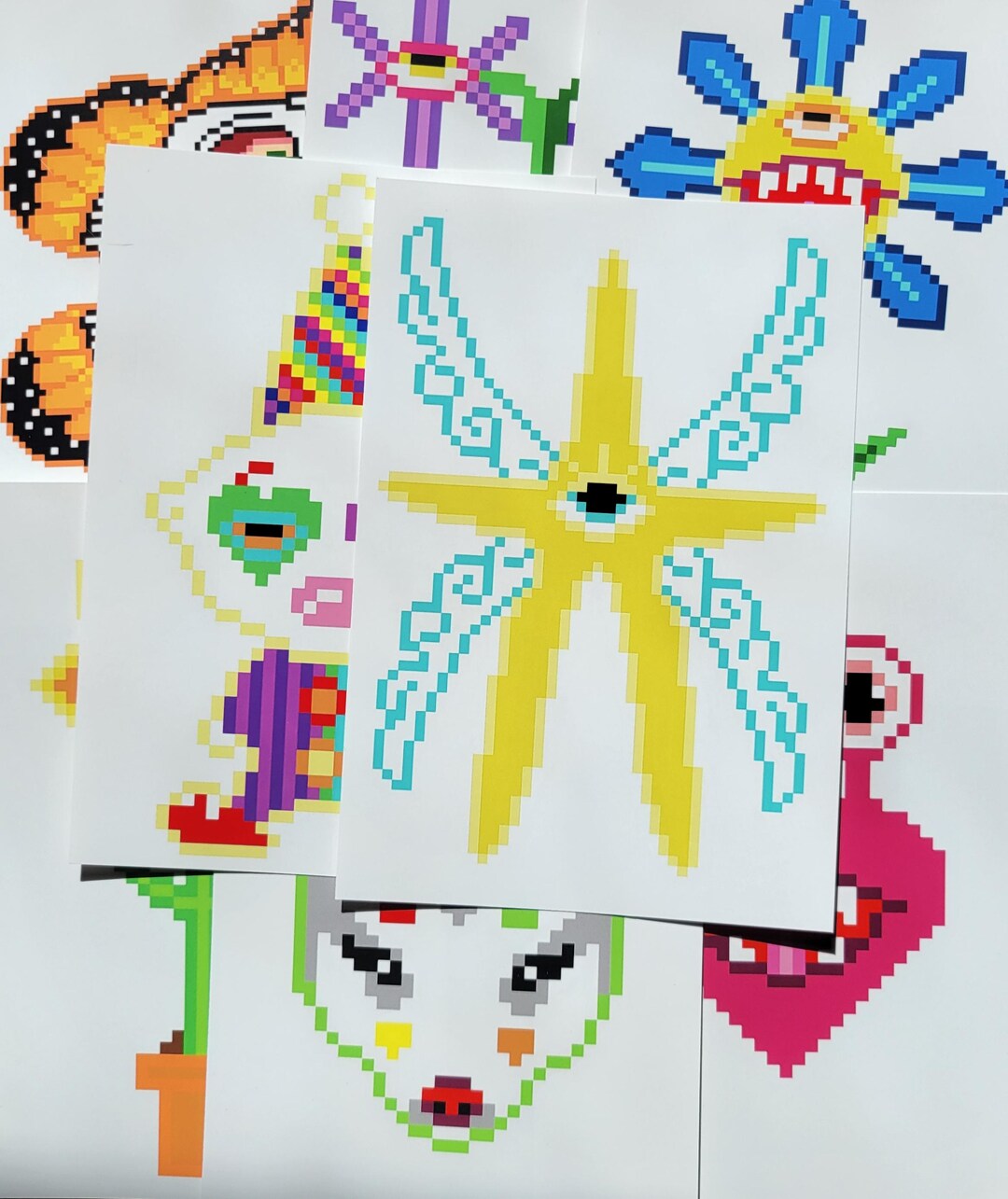 Art Prints Perler Design Random 14 Pack - Etsy