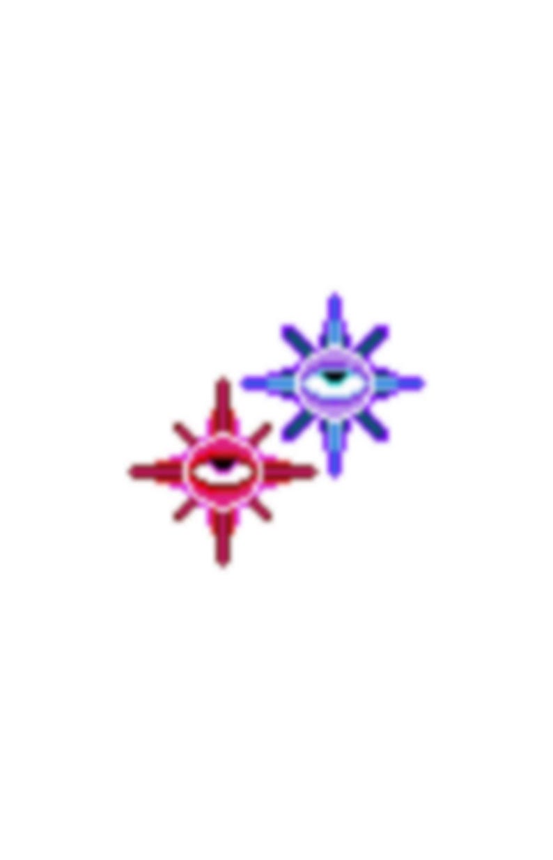 Geometric Eye Perler Pattern 2 Pack - Etsy