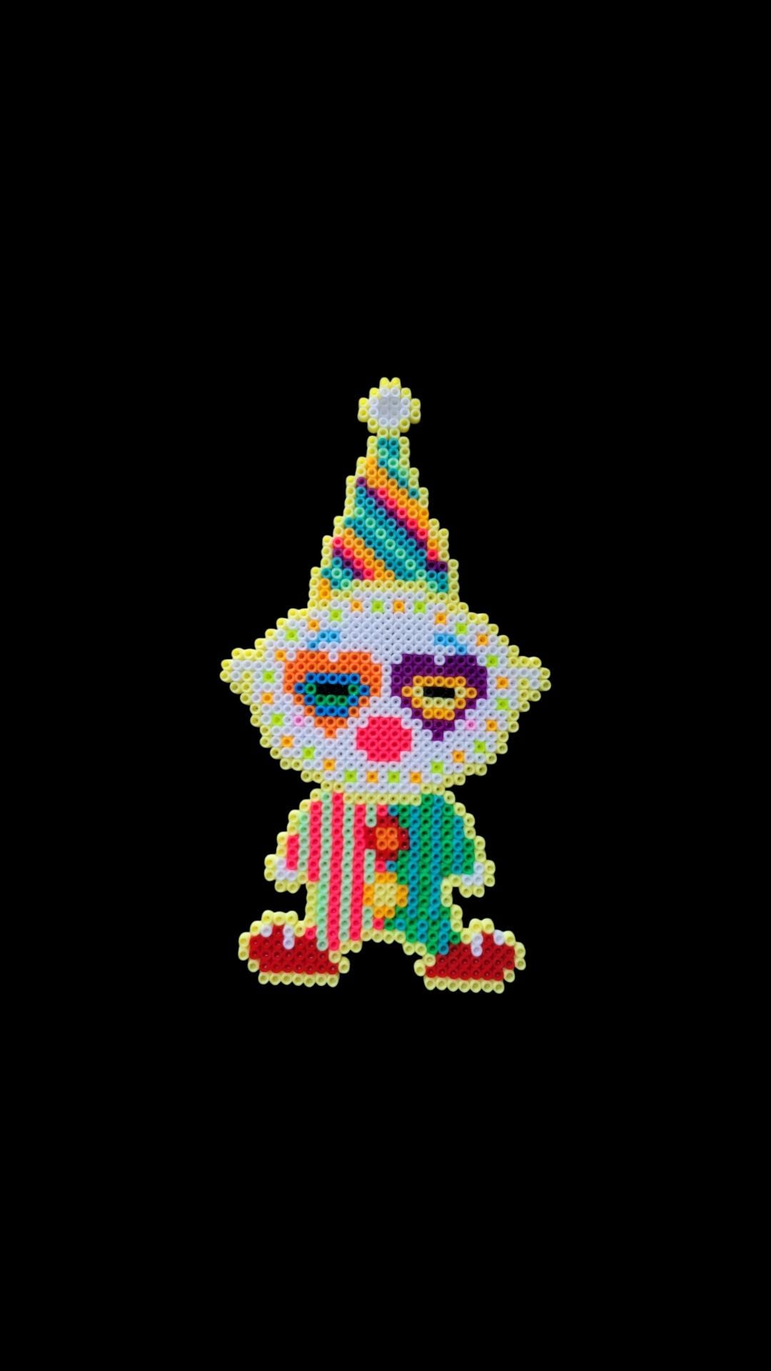 Full Body Clown Perler Bead Art - Etsy