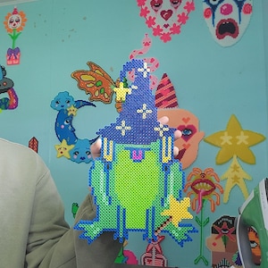 Frog Wizard Perler - Etsy