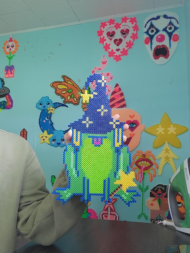 Frog Wizard Perler - Etsy