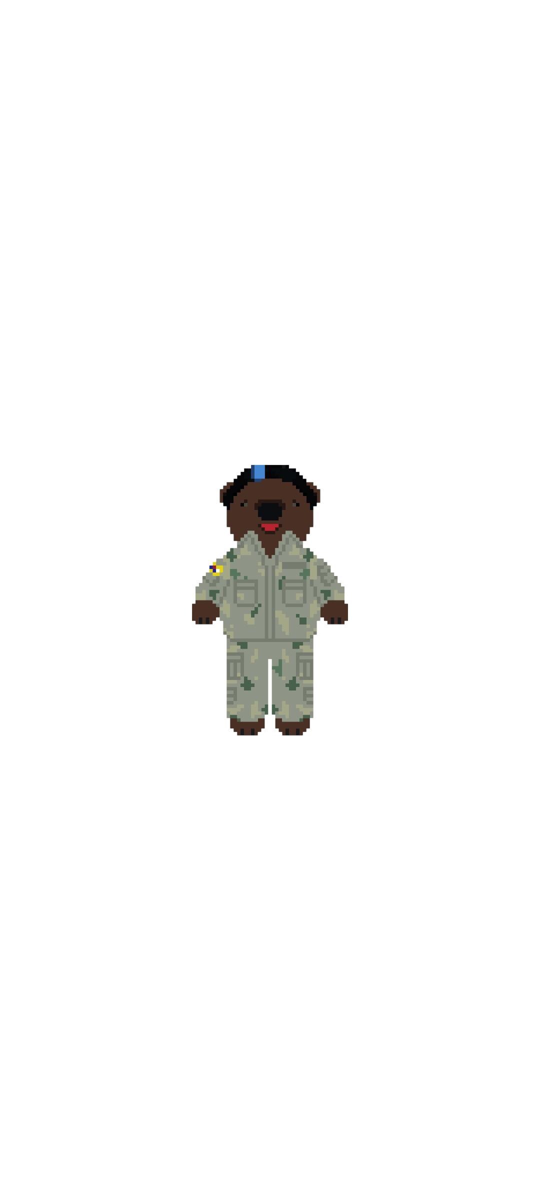 Army Teddy Bear Perler Pattern - Etsy