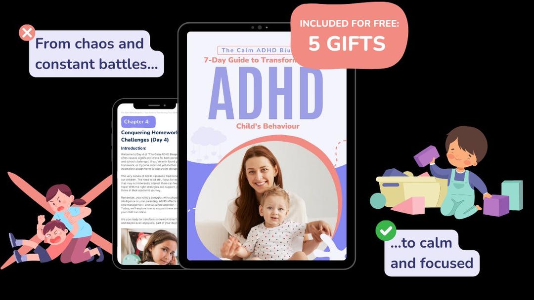 ADHD Parenting Guide: 7-day Calm Blueprint PDF | Behavior Strategies ...