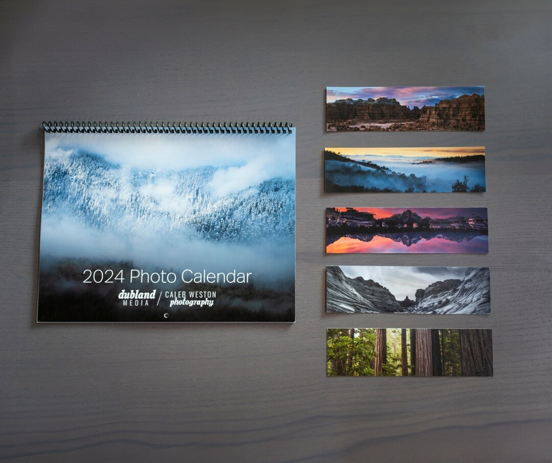 2024 Wall Calendar & Bookmarks Bundle - Etsy