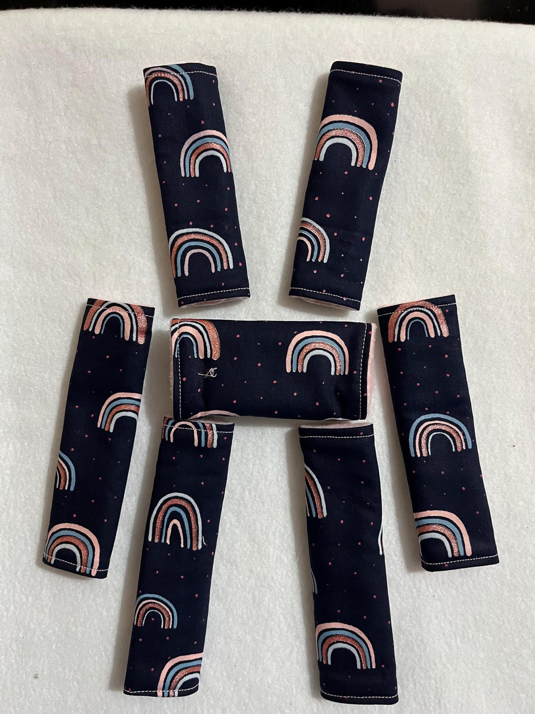 Hip Dysplasia Brace Straps/ Pavlik Harness Brace Covers . Navy Rainbow ...