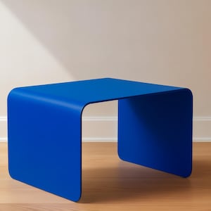 Ultramarine Blue Coffee Table, Minimalist Side Table – Modern, Loft ...