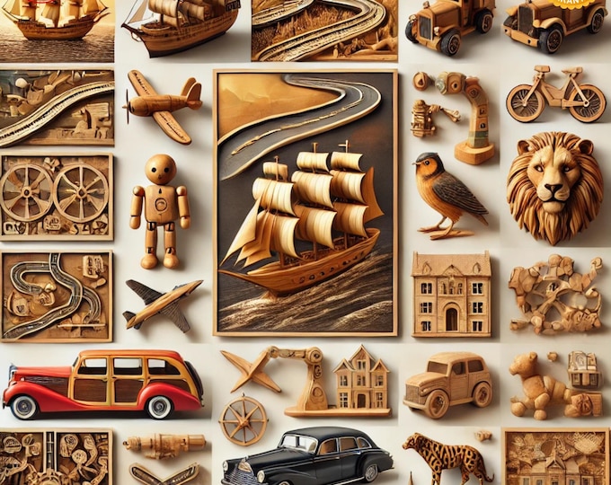 Laser Cut Mega Pack: +100.000 Vektor Dxf l SVG l Cdr Dateien für 2D und ...