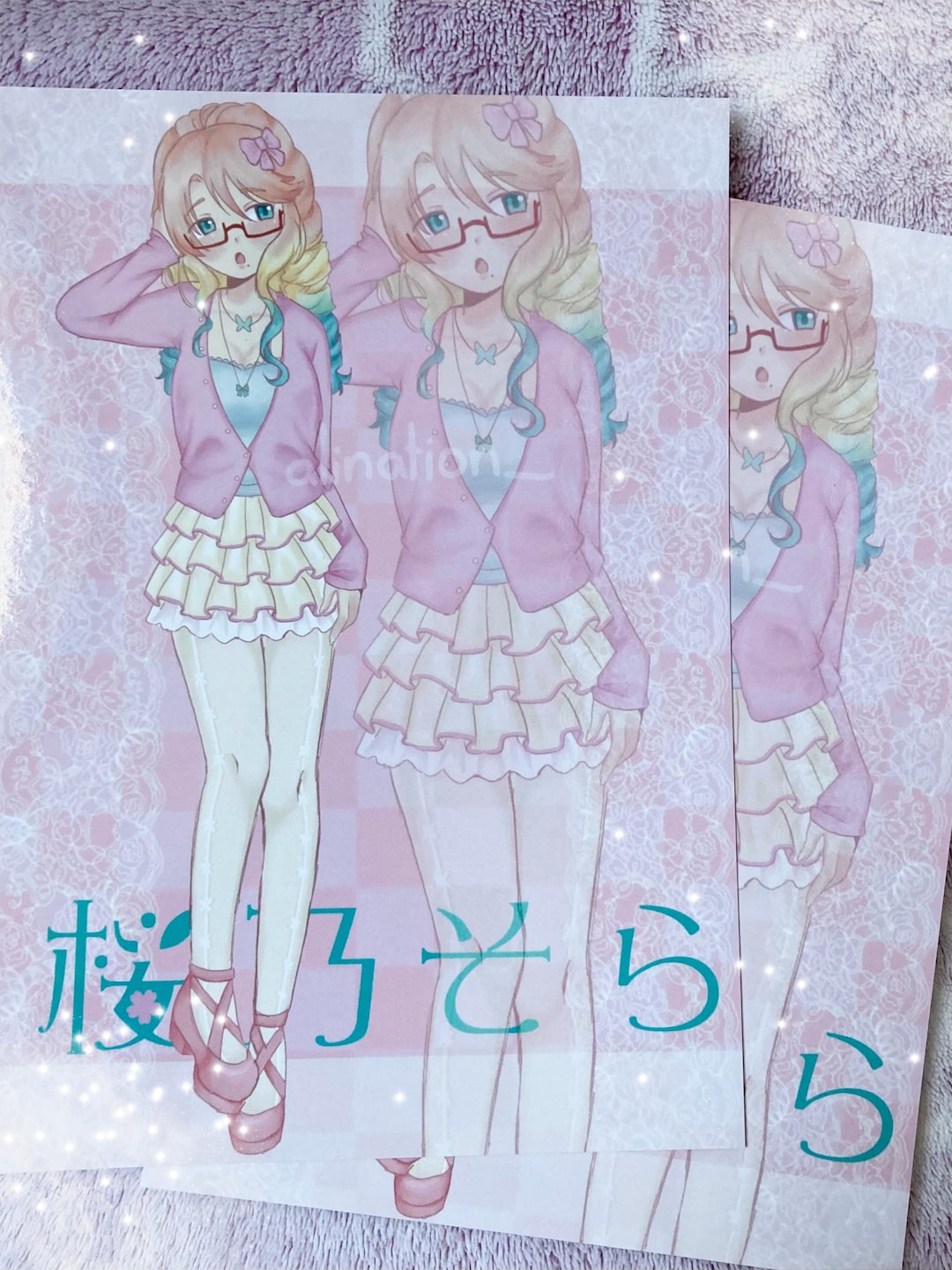 Haruno Sora Coquette A5 PRINT - VOCALOID Character Synthv - Etsy