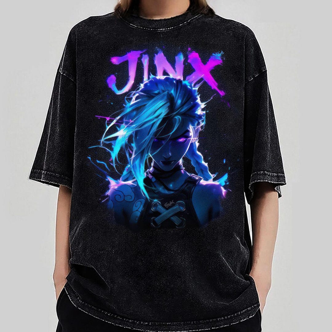 Jinx Shirt PNG, LOL Shirt Png, Arcane, You Got Jinxed, Video Game ...