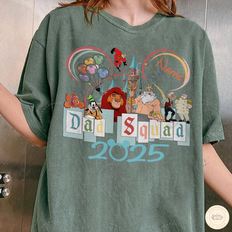 Custom Disney Dad Squad PNG, Father’s Day Gift for Disney Dads, Pixar ...