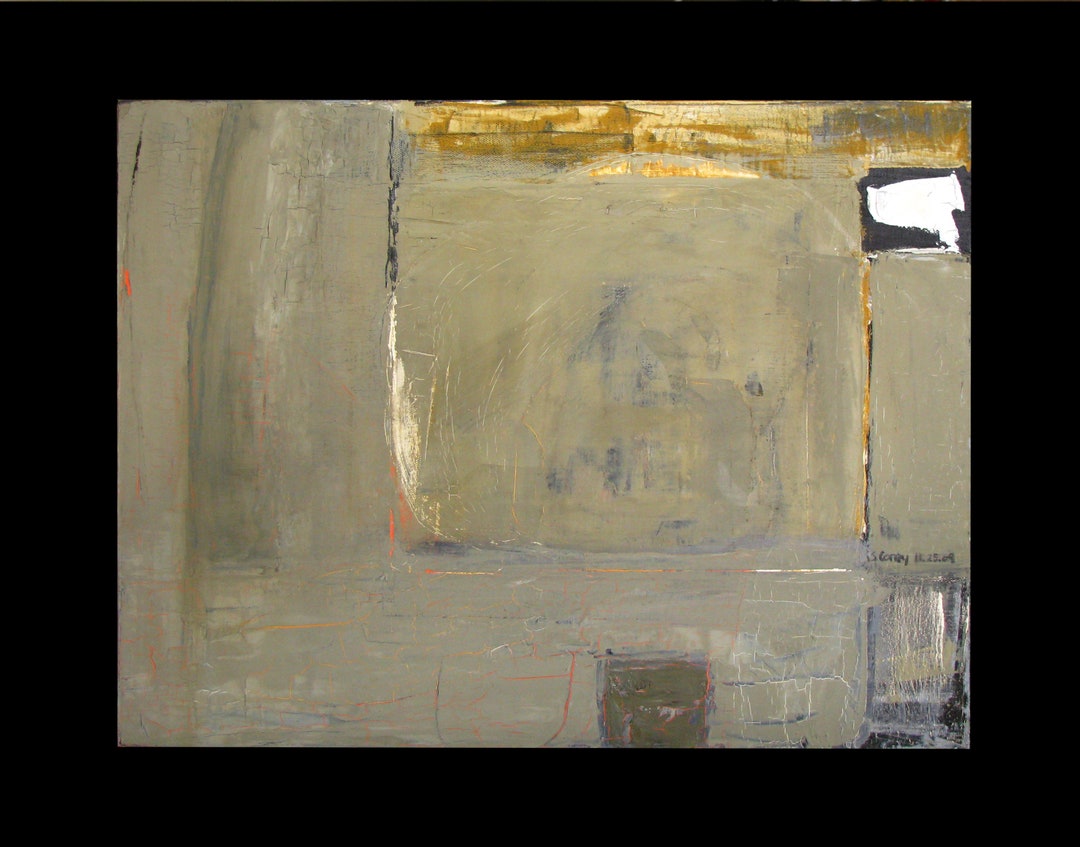 Original Modern Abstract Painting Art by Sandra Corey, Urban Edge 2 ...