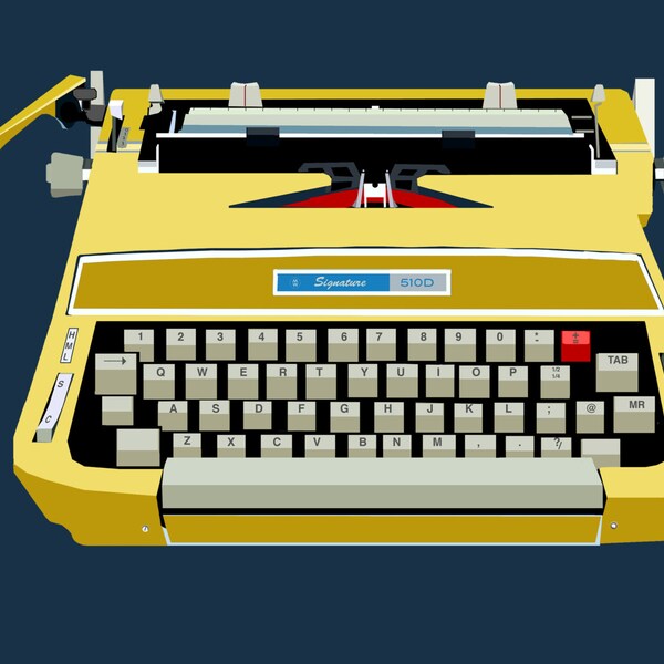 Modern Typewriter - Etsy