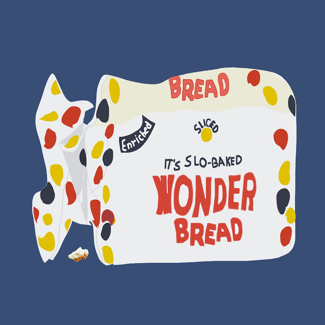 Wonder Bread Original Square Format Retro Art Print Food Print, Mid ...