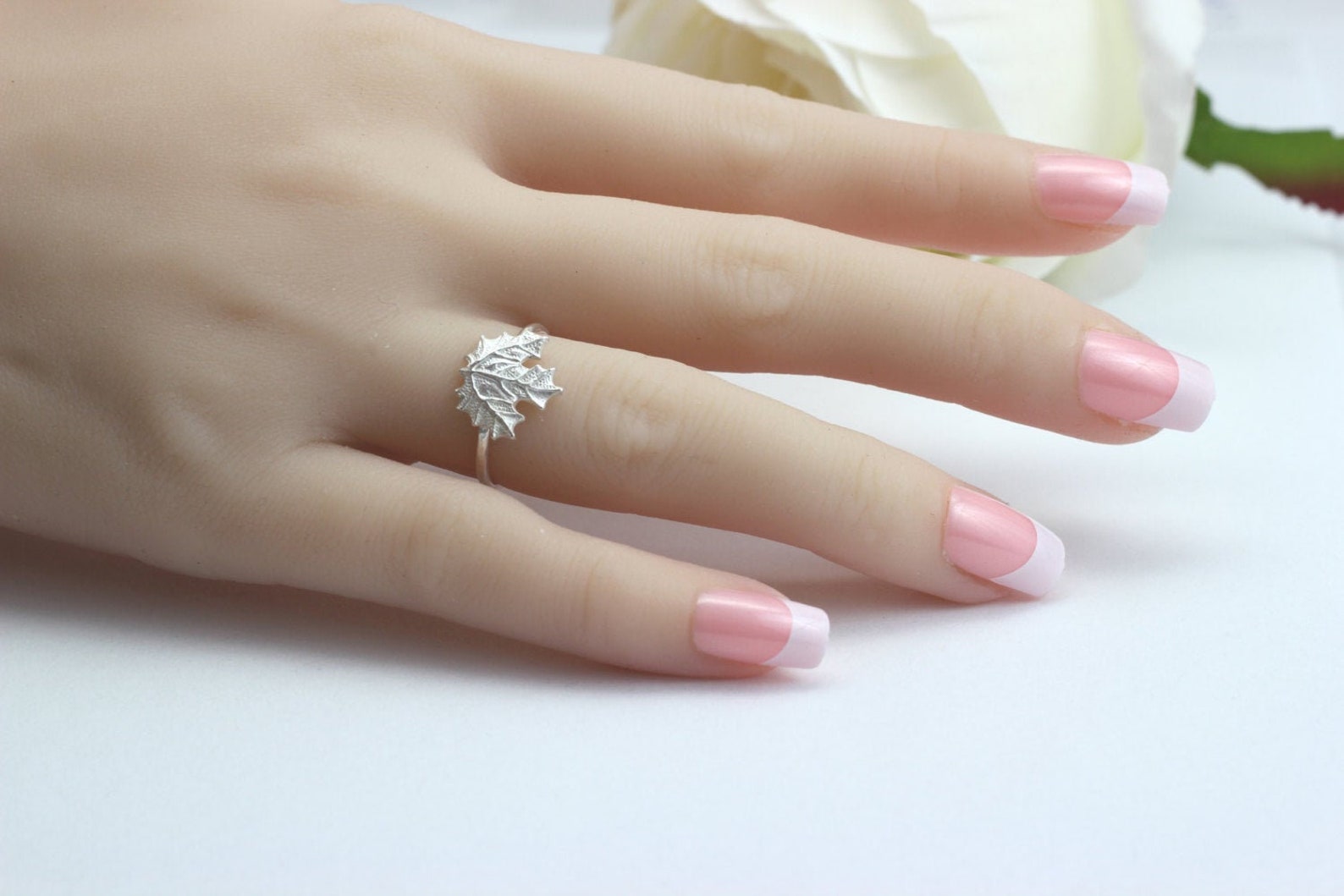 Maple Leaf Ring Sterling Silver 925 Maple Leaf Ring small | Etsy