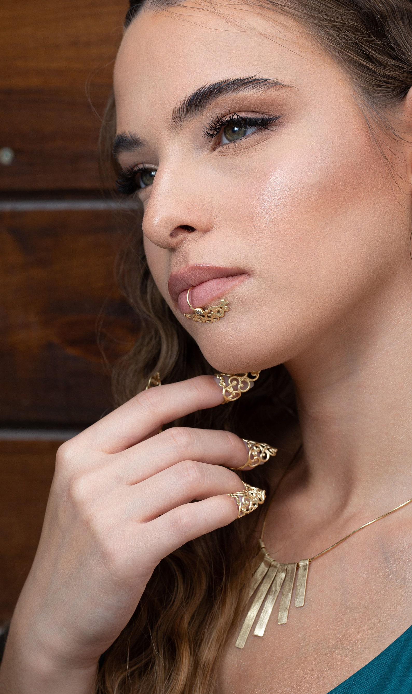 Fingernail Ring Gold Minimal Rings Art Finger Nail Ring - Etsy