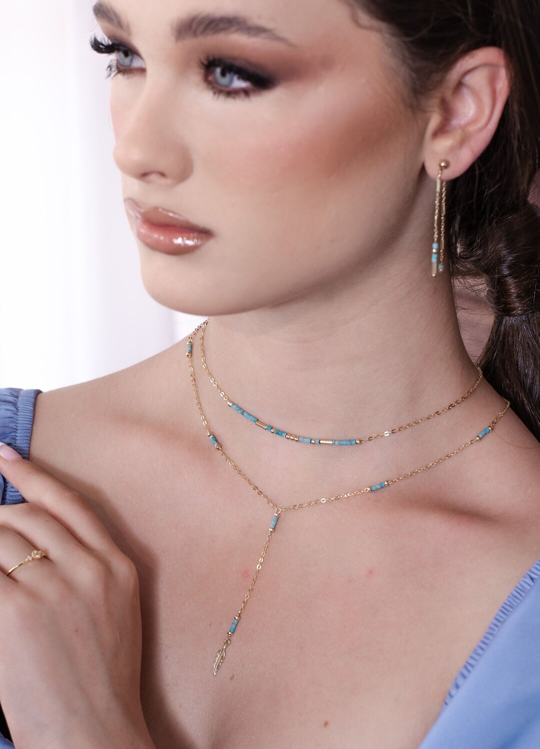 Delicate Y Necklace, Elegant Necklace .bridesmaid Gift, Mothers Day ...