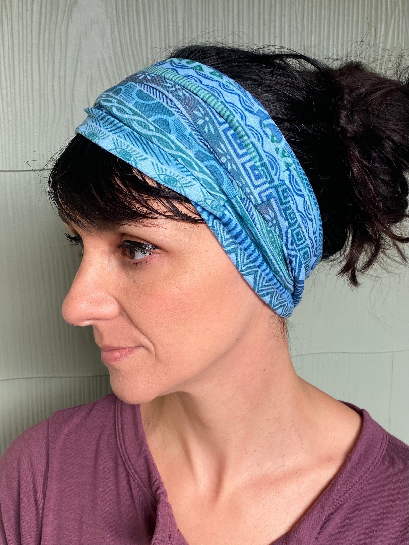 Woodcut Pattern Neck Gaiter - Etsy