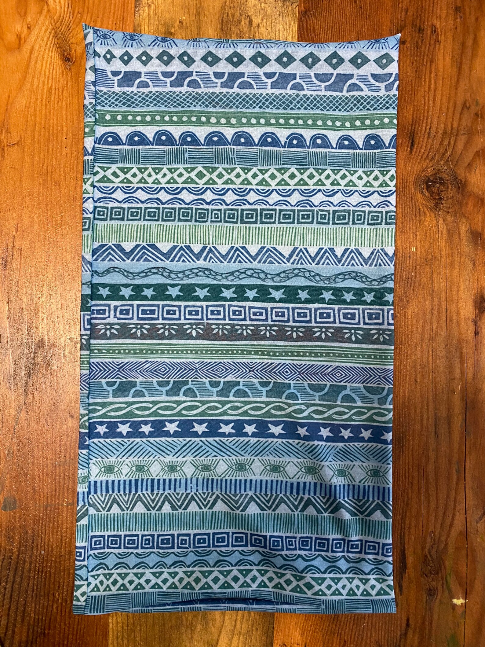 Woodcut Pattern Neck Gaiter - Etsy