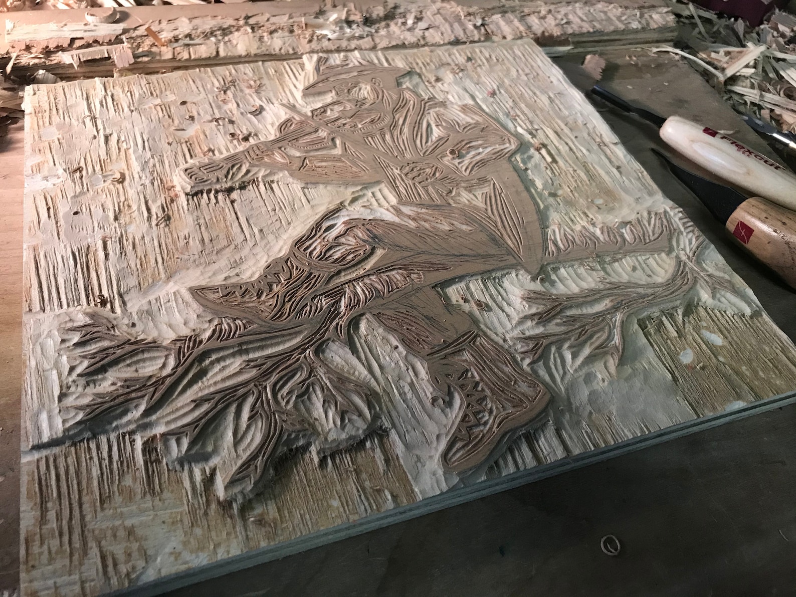 Bagley the Fiddler Woodcut - Etsy