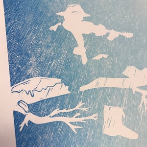 Bagley the Fiddler Woodcut - Etsy