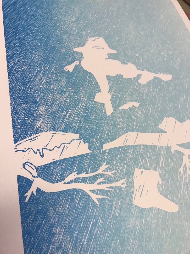 Bagley the Fiddler Woodcut - Etsy