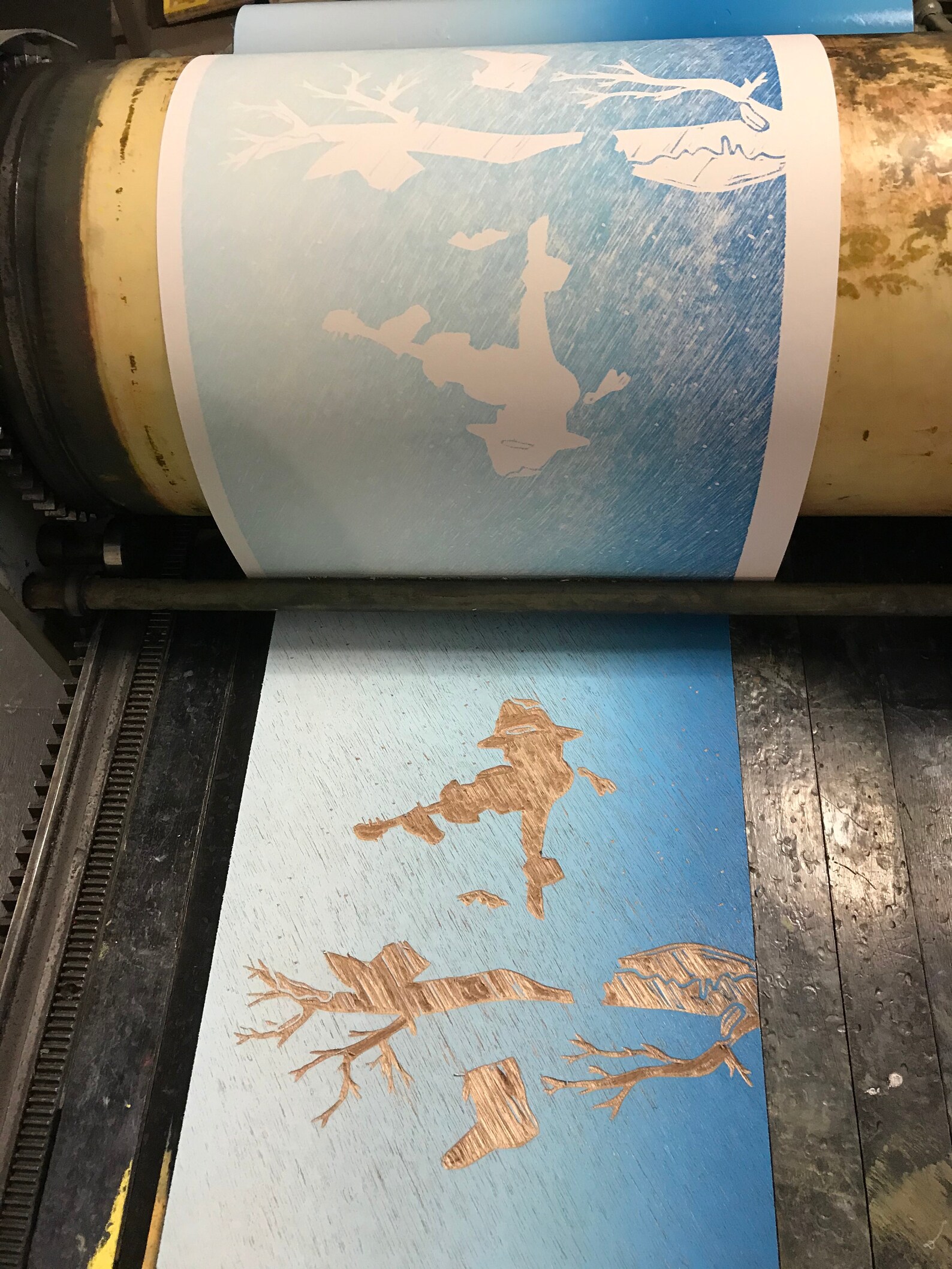 Bagley the Fiddler Woodcut | Etsy