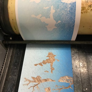 Bagley the Fiddler Woodcut - Etsy