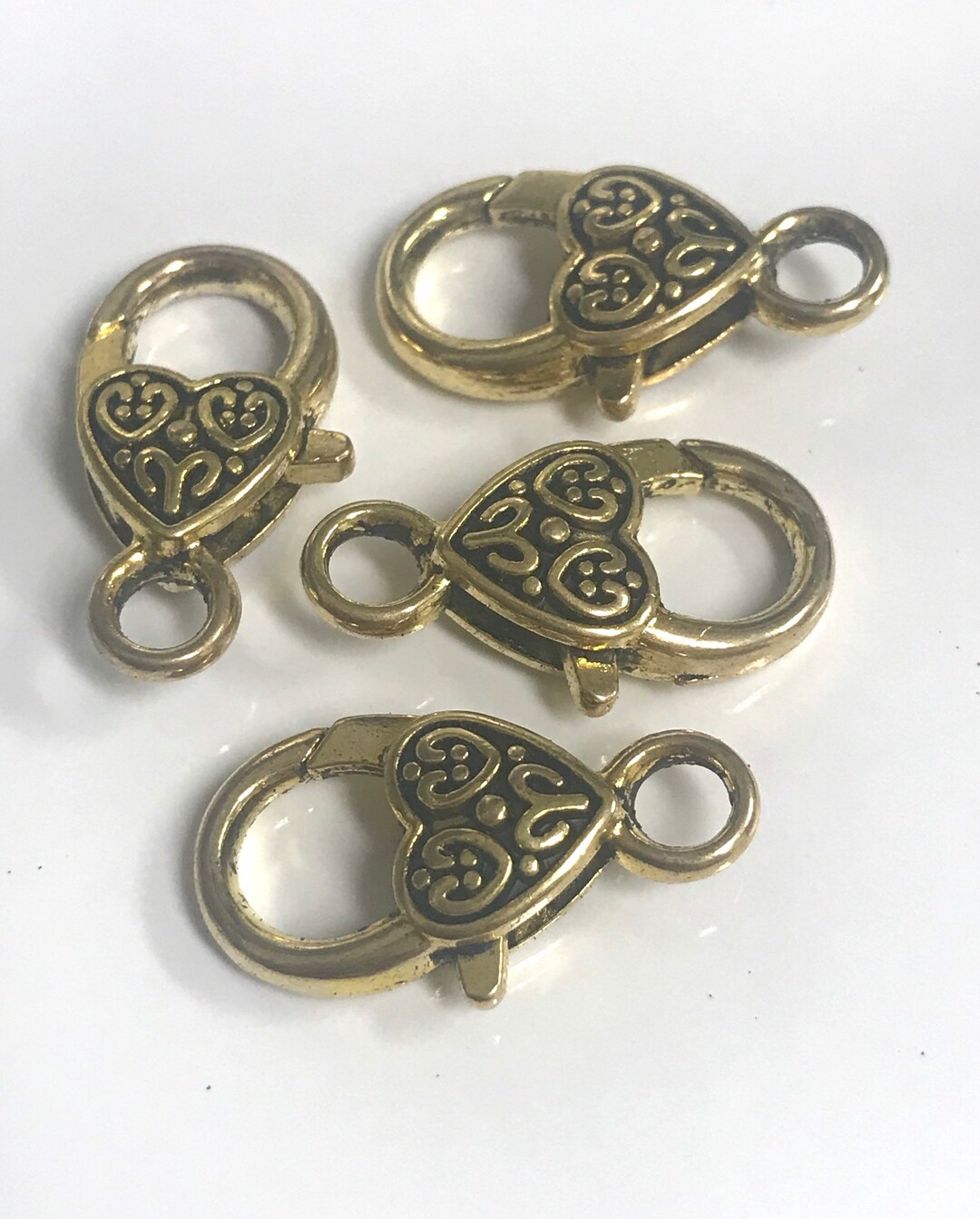 Large Heart Lobster Clasp Clasps Color Clasp Jewelry Bohemian Supplies ...